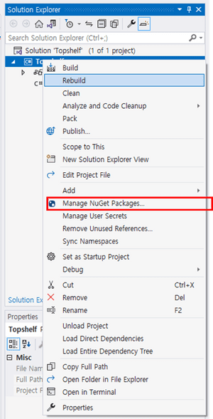 Topshelf에대한 기능조사와 간단한 서비스생성 | 3DPIT Study Blog